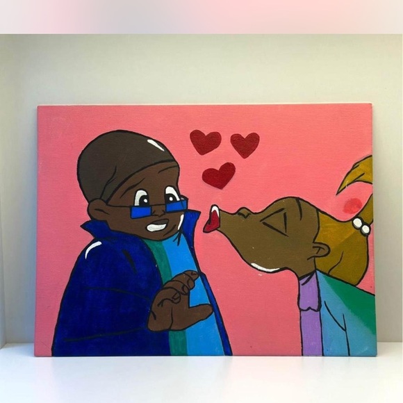 Art | Proud Family Colorful Cartoon Art Canvas | Poshmark